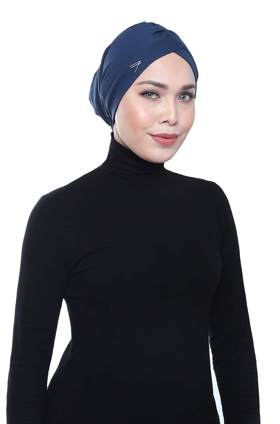 Aqua Sol Swim Turban in Navy – GLOWco